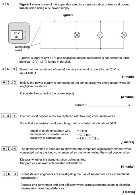 A Level Aqa Physics Electromotive Force And Internal Resistance Figure 9 Shows Some Of The Appar