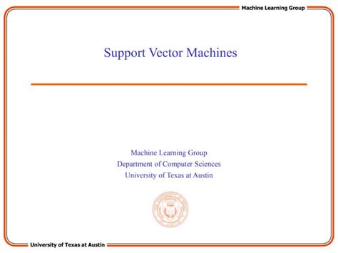 Support Vector Machine Algorithm In Machine Learning Ppt Computing
