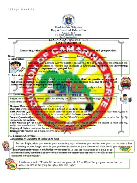 Calculating And Interpreting Quartiles Of Ungrouped And Grouped Data
