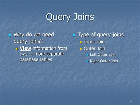 SQL Query Joins ASP Net 2 0 Visual Studio Ppt Download