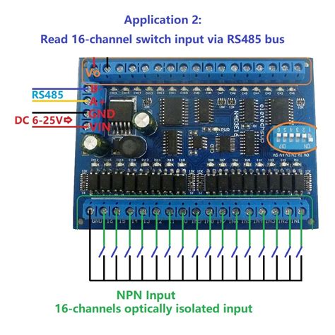N D E Board Di Do Dc V V Rs Io Port Remote Control Module Modbus Rtu Switch Value