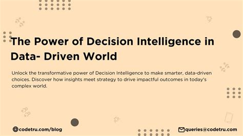 codetru on linkedin the power of decision intelligence in data driven