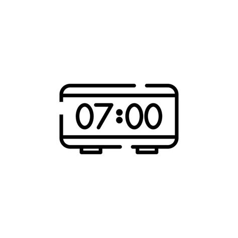 Clock Timer Time Dotted Line Icon Vector Illustration Logo Template Suitable For Many