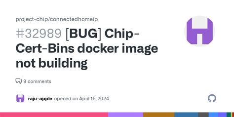 BUG Chip Cert Bins Docker Image Not Building Issue Project Chip Connectedhomeip