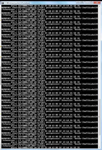 Zbar Bar Code Reader Discussion Help Suppress Warning