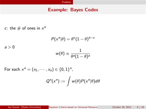 Bayesian Criteria Based On Universal Measures Pdf Physics Science