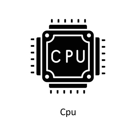 CPU Vector Solid Icons Simple Stock Illustration Stock Vector Art At Vecteezy