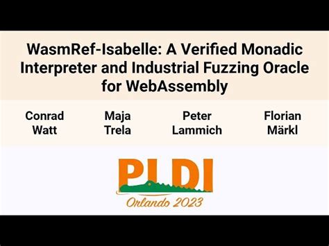 Free Video Wasmref Isabelle A Verified Monadic Interpreter And