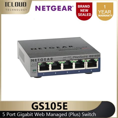 NETGEAR ProSafe Plus GS105E 5 Port Gigabit Desktop Switch GS105E 200AUS Lazada PH