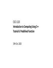 Introduction To Computing Using C Predefined Functions In C Course Hero