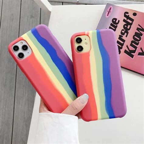 PrideOutlet Accessories Original Rainbow Liquid Silicone IPhone Case