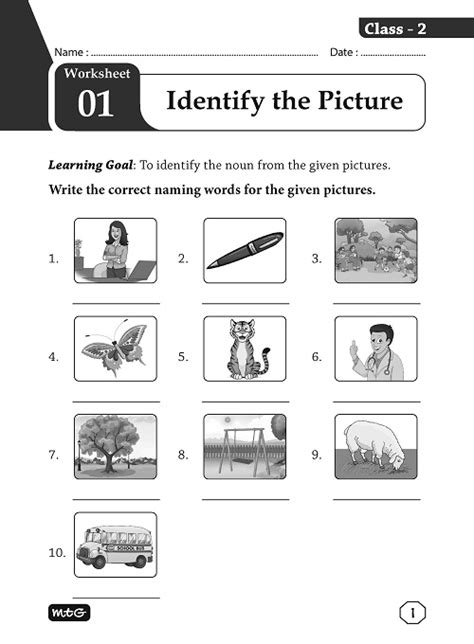 Mtg 65 English Worksheets Class 2 Mtg Learning Media