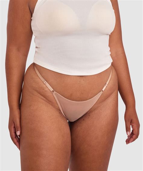 Bras N Things Mesh Basics V String Nude