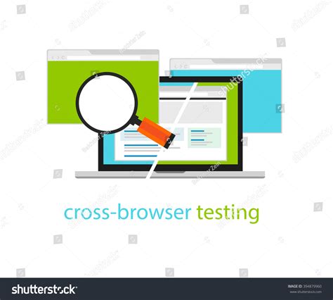 Cross Browser Testing Web Software Development Stock Vector Royalty Free 394879960 Shutterstock