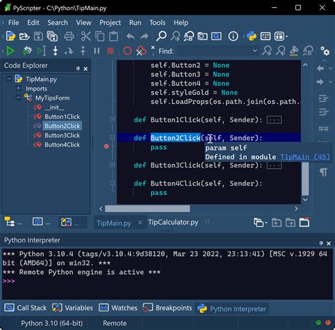 pyscripter for windows 7 powerful python ide for windows windows