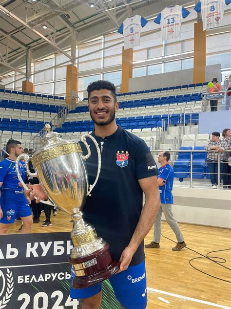 يوسف أحمد يتألق مع ميشكوف بريست البيلاروسي لليد ويحصد 3 بطولات