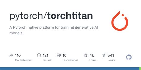 Github Pytorchtorchtitan A Pytorch Native Platform For Training Generative Ai Models