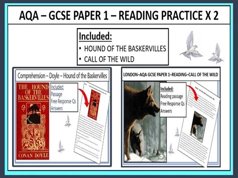 Aqa Paper 1 Reading Practice X 2 Teaching Resources