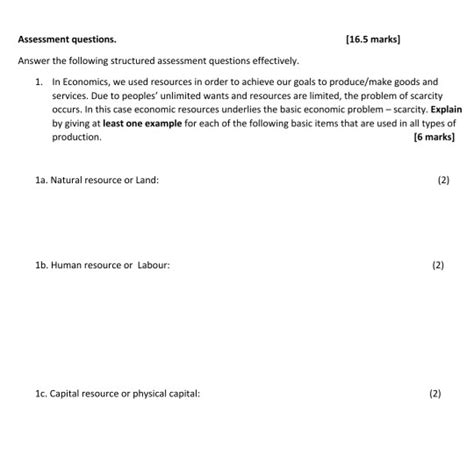 Solved Assessment Questions [16 5 Marks] Answer The