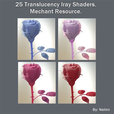 Translucency Iray Shaders Mr 3d Figure Assets Nelmi