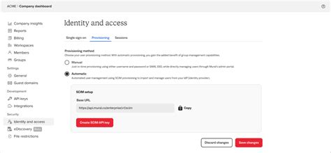 Automatic SCIM Provisioning