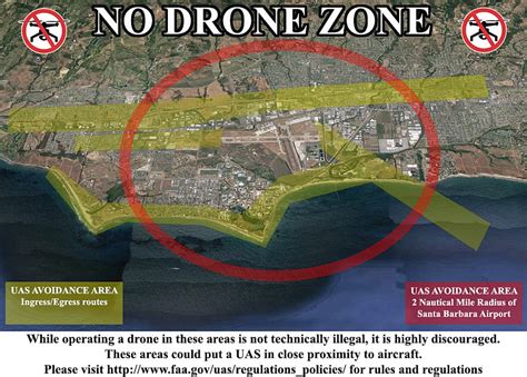 Faa Creates ‘no Drone Zone Map For Santa Barbara Airport Local News