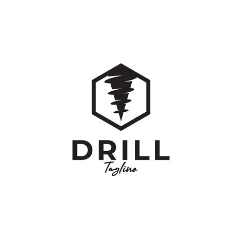 Drill Bit Logo Design Concept Vector Illustration 40690106 Vector Art