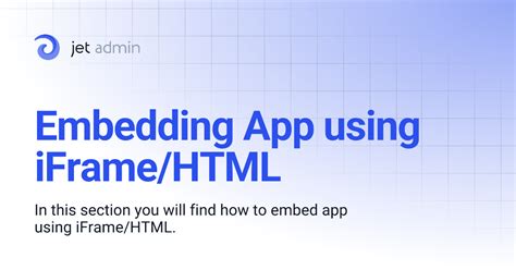 Embedding App Using Iframehtml User Guide