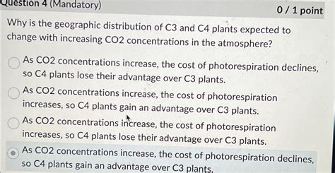 Solved Question 4 Mandatory01 ﻿pointwhy Is The Geographic