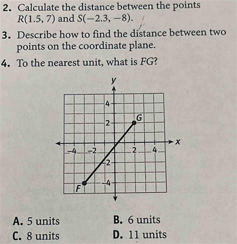 Solved Calculate The Distance Between The Points R And S Describe How To