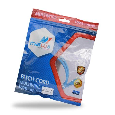 PATCH CORD UTP CAT 6A 3 METROS AZUL Tienda Marwa