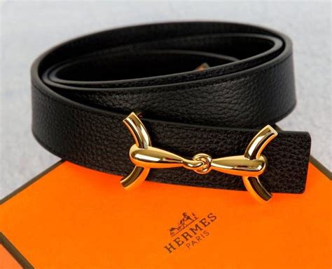 Ремень Hermes кожаный женский двухсторонний черный с коричневым с ...