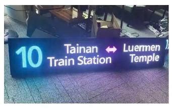 Bus Sign Scrolling Text LED Destination Sign Screen Taxi LED Display And Car LED Display Price