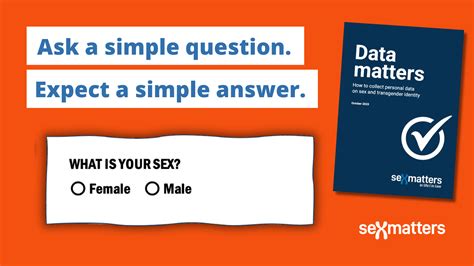 Data Matters Sex Matters