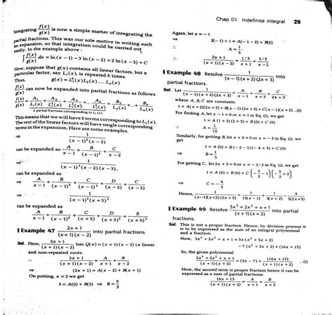 Solution Indefinite Integration Jee Integration Using Partial