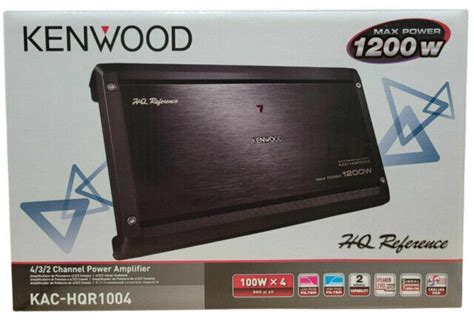 Kenwood KAC-HQR1004 Reference Series 1200 Watt 4-Channel Amplifier