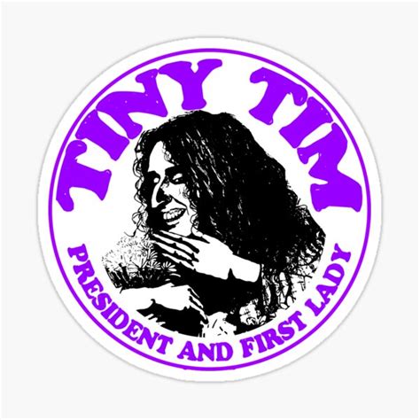 Tiny Tim 6 Purple Sticker For Sale By Matttluchowski Redbubble