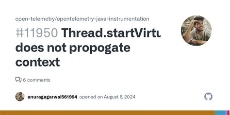 Thread StartVirtualThread Does Not Propogate Context Issue Open Telemetry