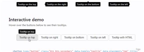 Tooltips Space Inconsistency When Hover Over · Issue 22603 · Twbs