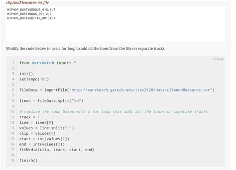 Solved Python Earsketch 82 This Exercise Loads The