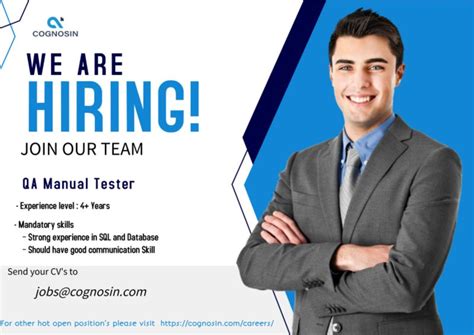 Cognosin Pvt Ltd On Linkedin Hiring Qa Immediate 13 Comments