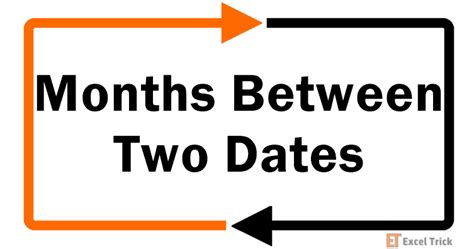 How To Calculate Months Between Two Dates In Excel