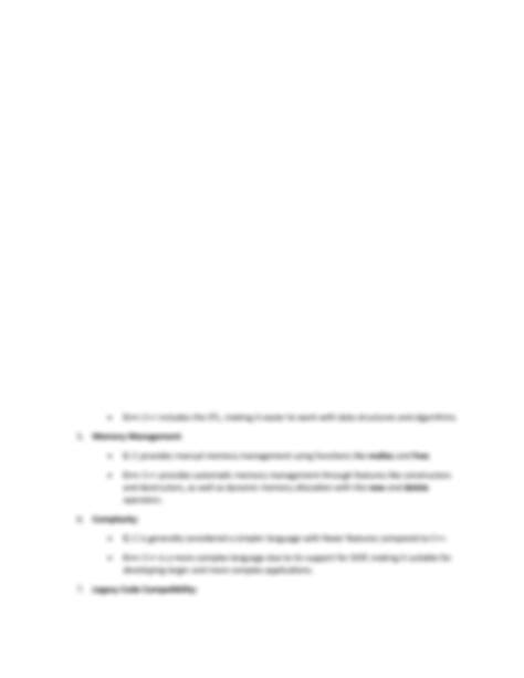 SOLUTION What Is The Difference Between C And C Studypool