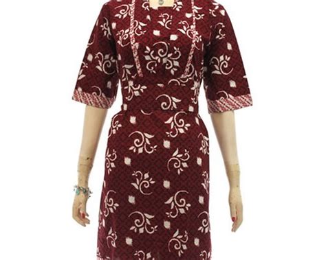 Model Baju Terusan Wanita Celana Panjan Modern Brokat Batik Terbaru