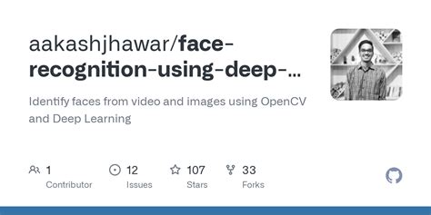 Github Aakashjhawar Face Recognition Using Deep Learning Identify Faces From Video And Images