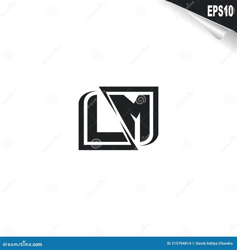 Initial Lm Logo Design With Shape Style Logo Business Branding Stock Vector Illustration Of