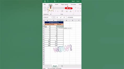 🚀🤓how To Power Function In Excel Trick Excel Computereducation