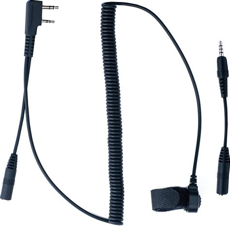 Baofeng Ham Radio Earpiece Adapter 2 Pin To 3 5mm Walkie Talkies Headset Adapter