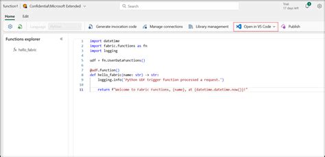 How to debug user data functions locally in VS Code مدونة Microsoft Fabric Microsoft Fabric