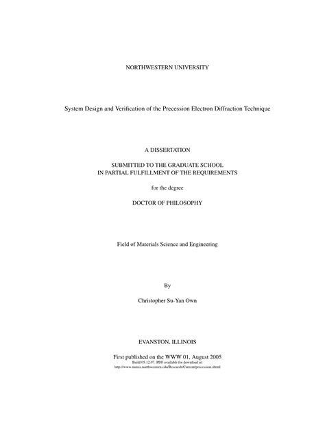 System Design And Verification Of The Precession Electron Diffraction